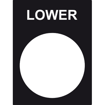 ZB2BY2337 - Marked legend, Harmony XAC, nameplate, 30 x 40mm, plastic ...