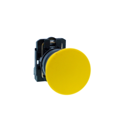 XB5AC51N - Push button, Harmony XB5N XB7N, plastic, mushroom, yellow ...