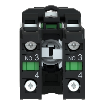 XB5AD53 - Selector switch, plastic, black, Ø22, 3 positions, spring ...