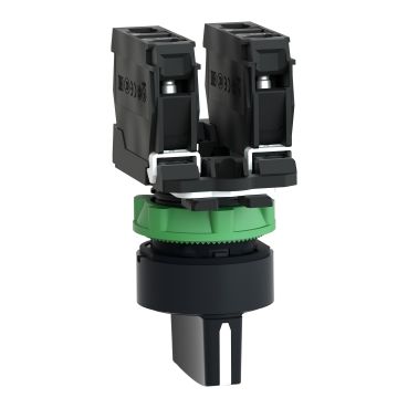 XB5AD53 - Selector switch, plastic, black, Ø22, 3 positions, spring ...