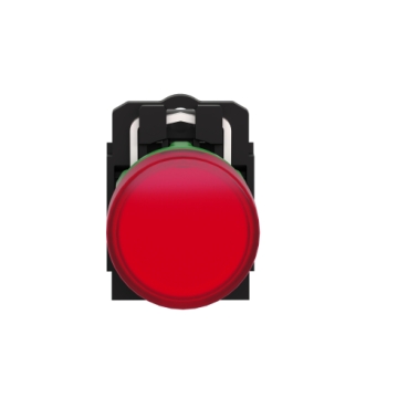 XB5AVB4 - red complete pilot light Ø22 plain lens with integral LED 24V ...