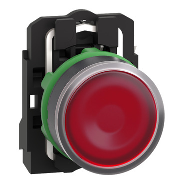 XB5AW34B1 - BOTAO 22MM PLASTICO LUMINOSO LED 24VCA/CC 1NA VERMELHO ...