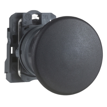 XB5AC25 - Push button, Harmony XB5, black Ø 40 mushroom pushbutton head ...