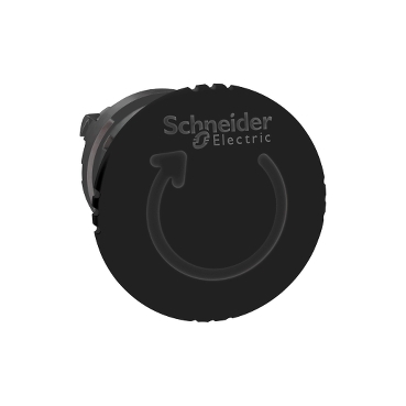 ZB4BS842 - black Ø40 Emergency stop head Ø22 trigger and latching turn ...
