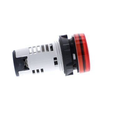 XB7EV04MP - Monolithic pilot light, plastic, red, Ø22, integral LED ...