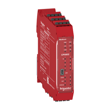 XPSMCMCP0802G - Safety controller, Modicon MCM, 8 inputs 2 outputs ...