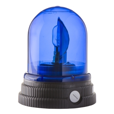 XVR1B96 - rotating mirror beacon XVR - Ø 165 - blue - 70 W - 24 V AC DC ...