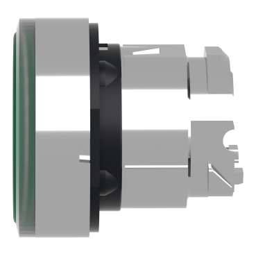 ZB4BW333 - Head for illuminated push button, Harmony XB4, metal, green flush, 22mm, universal ...