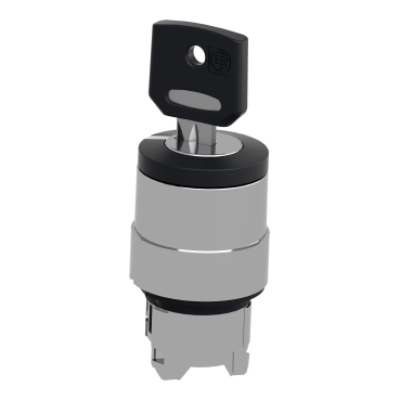ZB4BG2F034 - Harmony XB4, Key switch selector head, metal, black, Ø22 ...