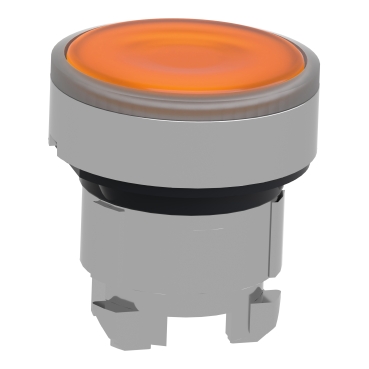 ZB4BW353 - Head for illuminated push button, Harmony XB4, metal, orange ...