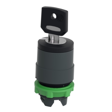 ZB5AG02 - Harmony XB5, Key switch selector head, plastic, black, Ø22 ...