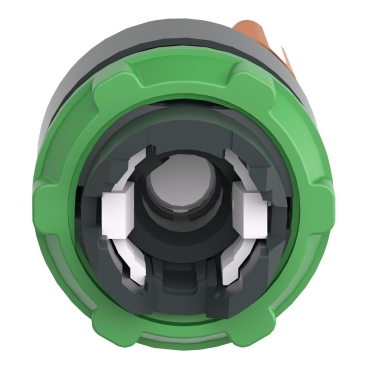 ZB5AK1253 - orange illuminated selector switch head Ø22 2-position stay ...