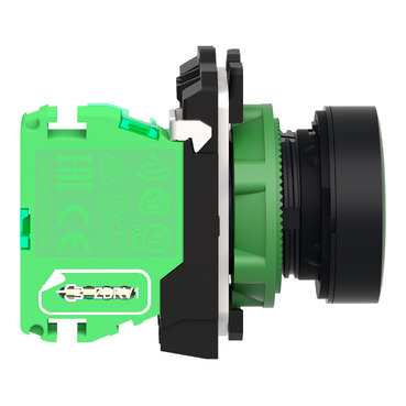 ZB5RTA331 - Pulsador inalámbrico y sin batería, plástico, verde, Ø 22mm, retorno por resorte con ...