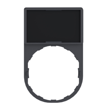 ZBY6101 - legend holder 30 x 50 mm with legend 18 x 27 mm unmarked ...