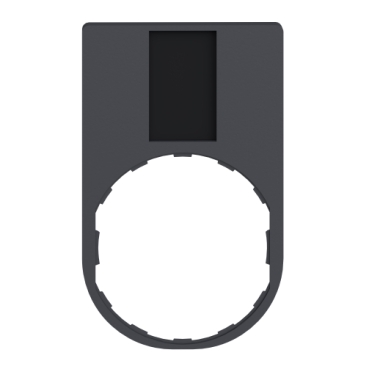 ZBY6101 - legend holder 30 x 50 mm with legend 18 x 27 mm unmarked ...