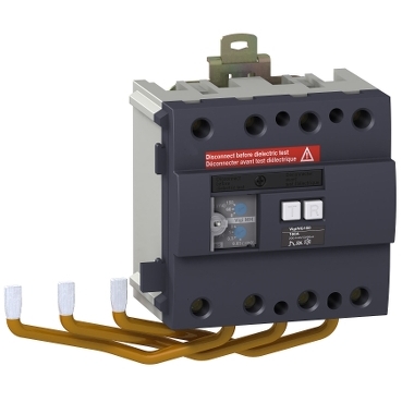 28312 - NG160N - bloc vigi MH - 3P - 0,03 à 10A - raccordement par le ...