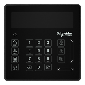 SX-KLCS-B - Security Expert touch sense LCD keypad, black | Schneider ...