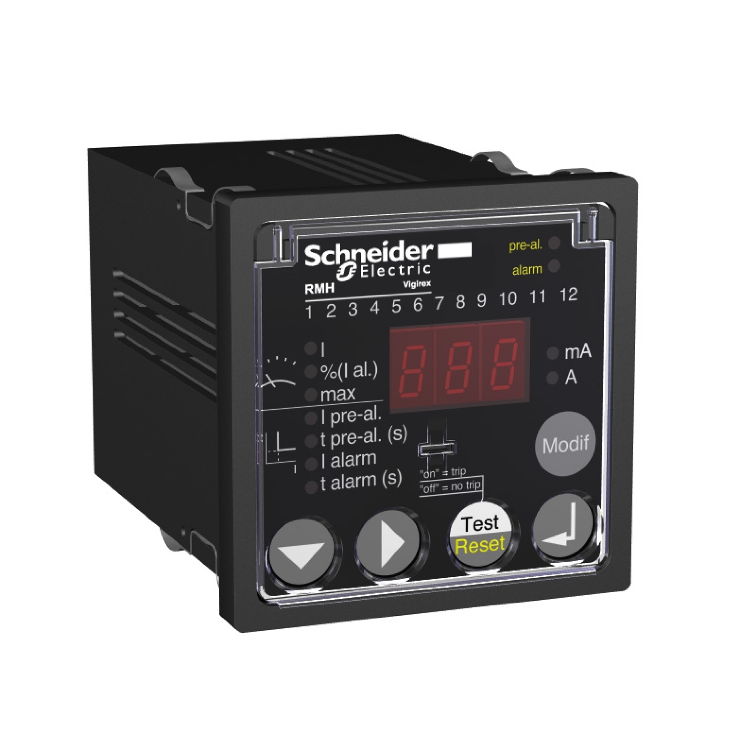 28563 - Monitoring relay Vigirex RMH - 30 mA..30 A - 220..240 V AC ...