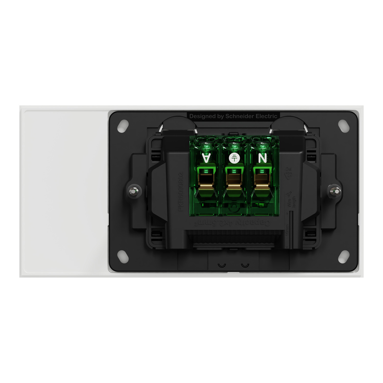 1025-WC - Double Switch Power Point, Clipsal Solis T Series, Horizontal ...