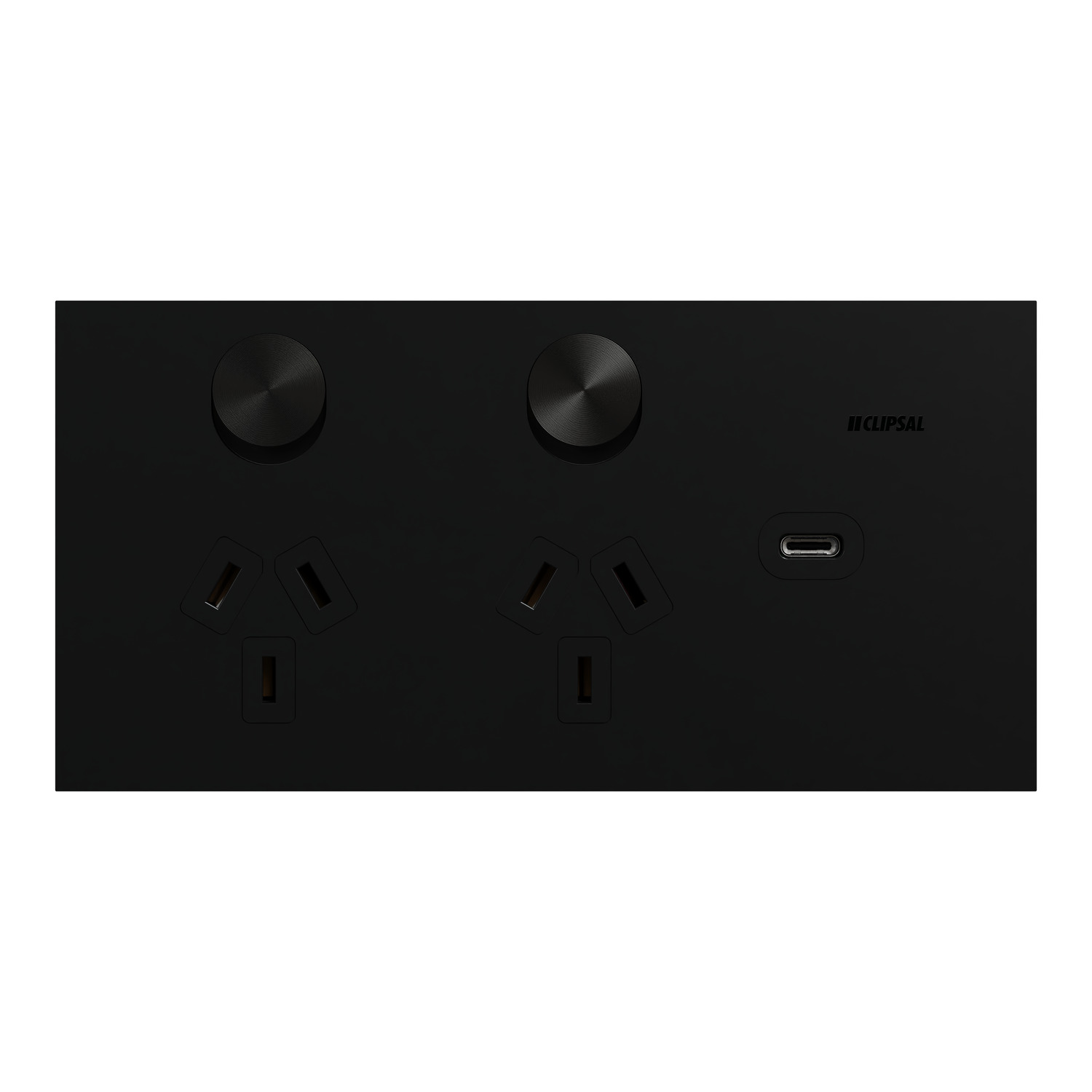 1025USBC-EA - Double Switch Power Point, Clipsal Solis T Series, with ...