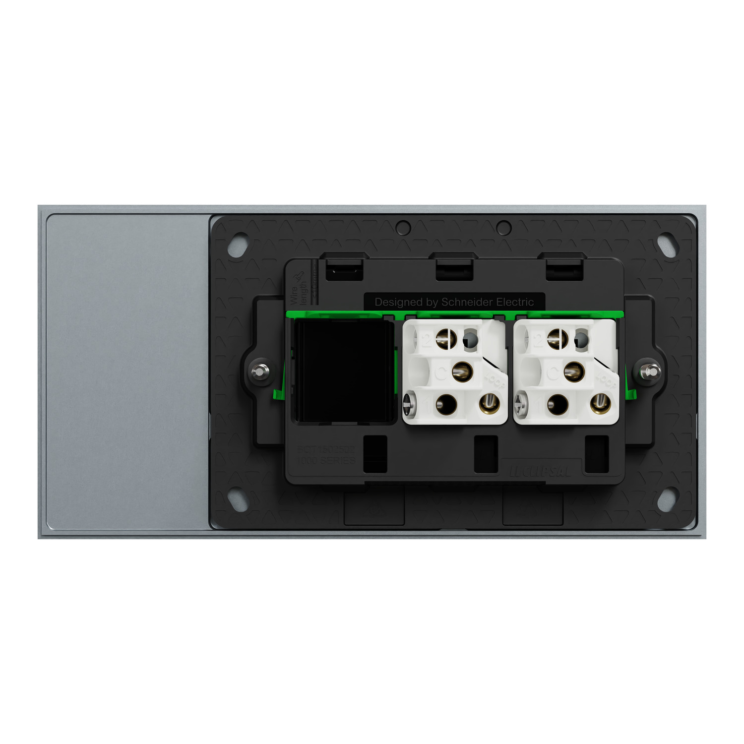 1042TA-PT - Flush Switch, Clipsal Solis T Series, Horizontal Mount, 2 ...
