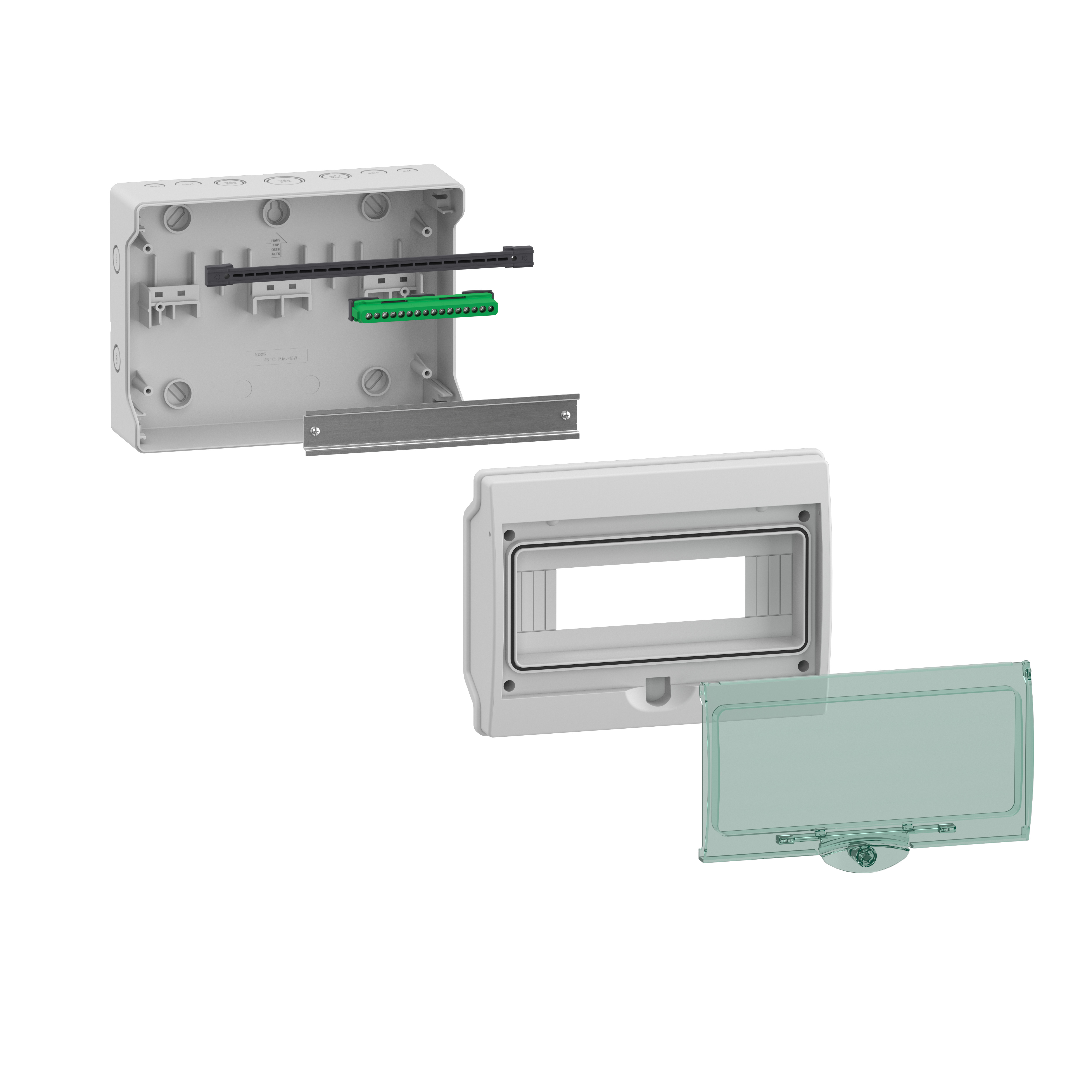 Mureva Mini Enclosure 12 modules - TI-Exploded Technical illustration ...