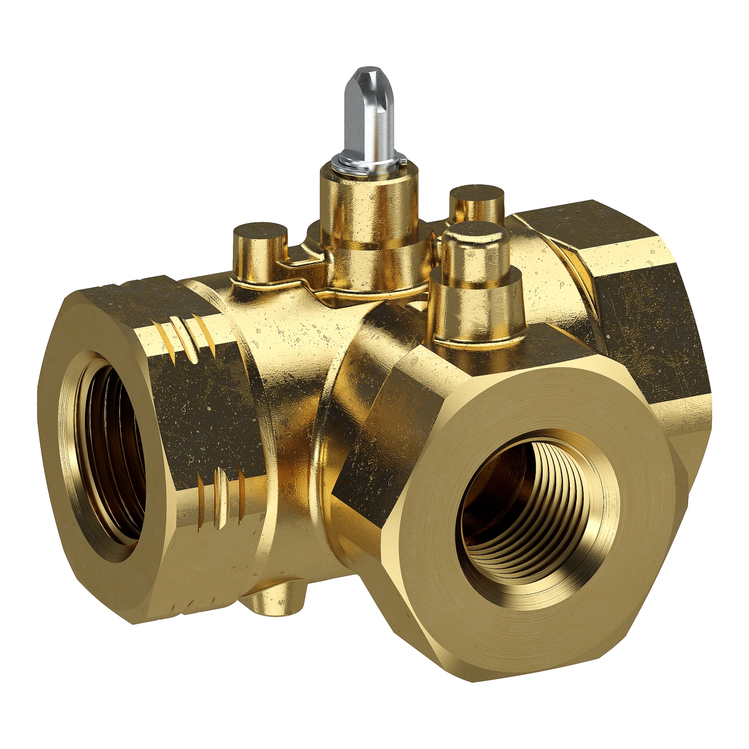 VB300R-20BS - Vanne de barrage 3 voies à boue aiton PN40 DN20 Kv8,7 ...