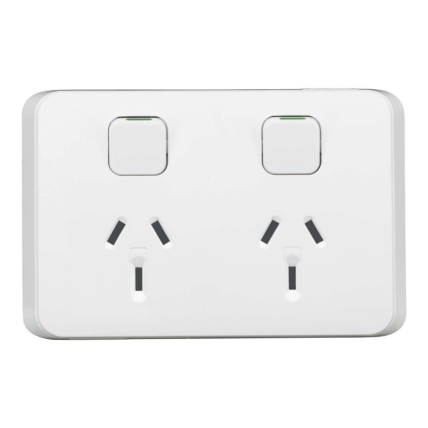 3025-XW - Double Switch Power Point, Clipsal Iconic, Horizontal Mount ...