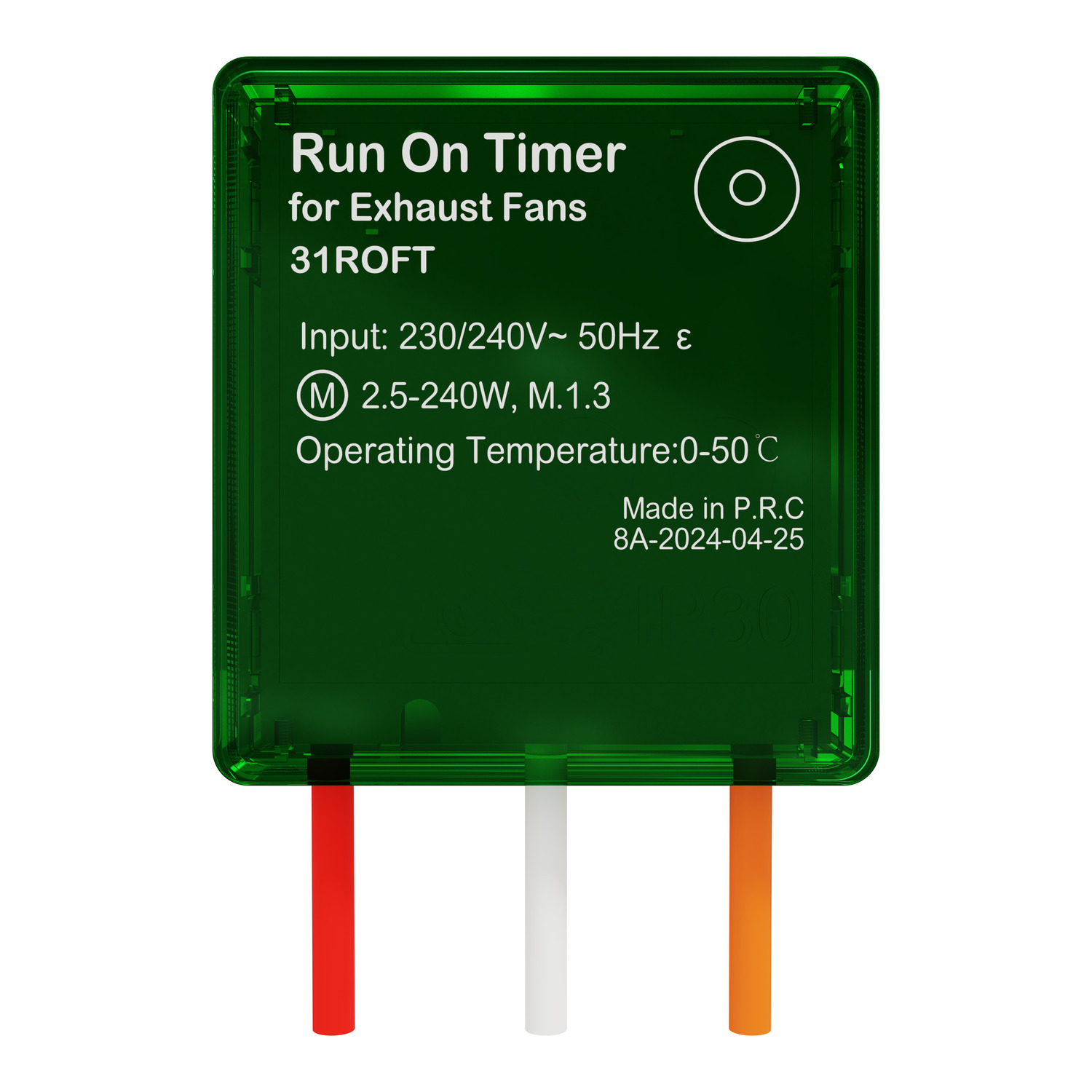 31ROFT - Run On timer, Standard Series, Clipsal, 1A, with selectable ...
