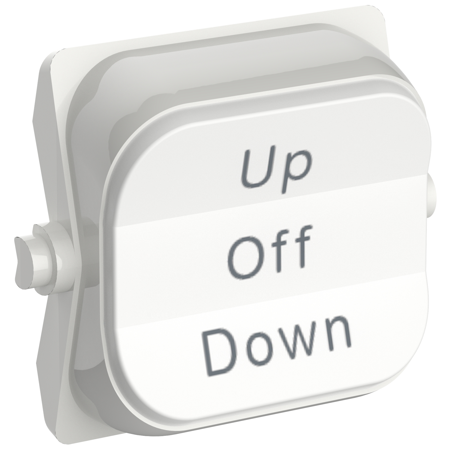 49MLBL-VW - Rocker Toggle, Clipsal Iconic, 3-Position Marked SON-AOM ...