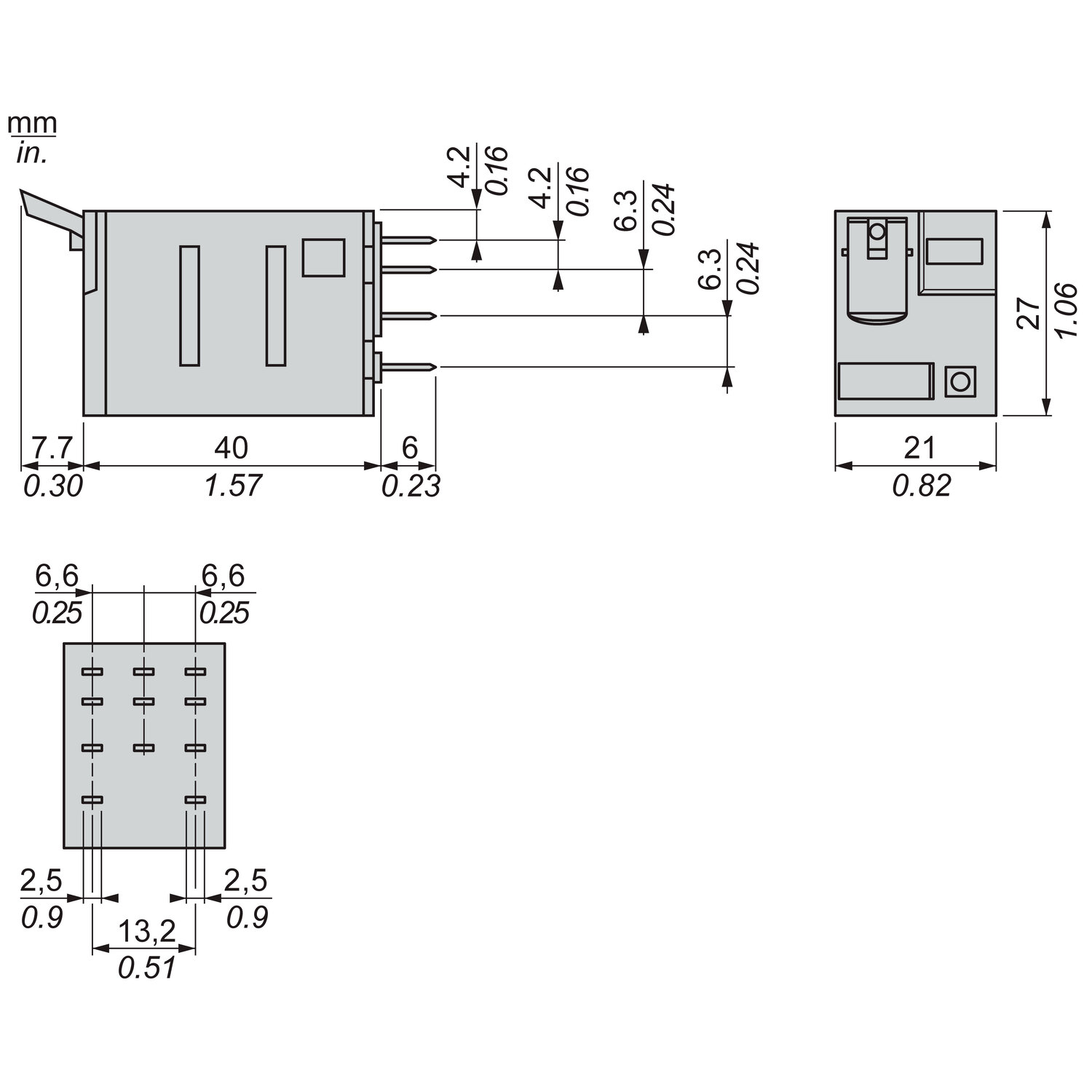 RXM3AB2F7, miniature plug in relay, Harmony Electromechanical Relays ...