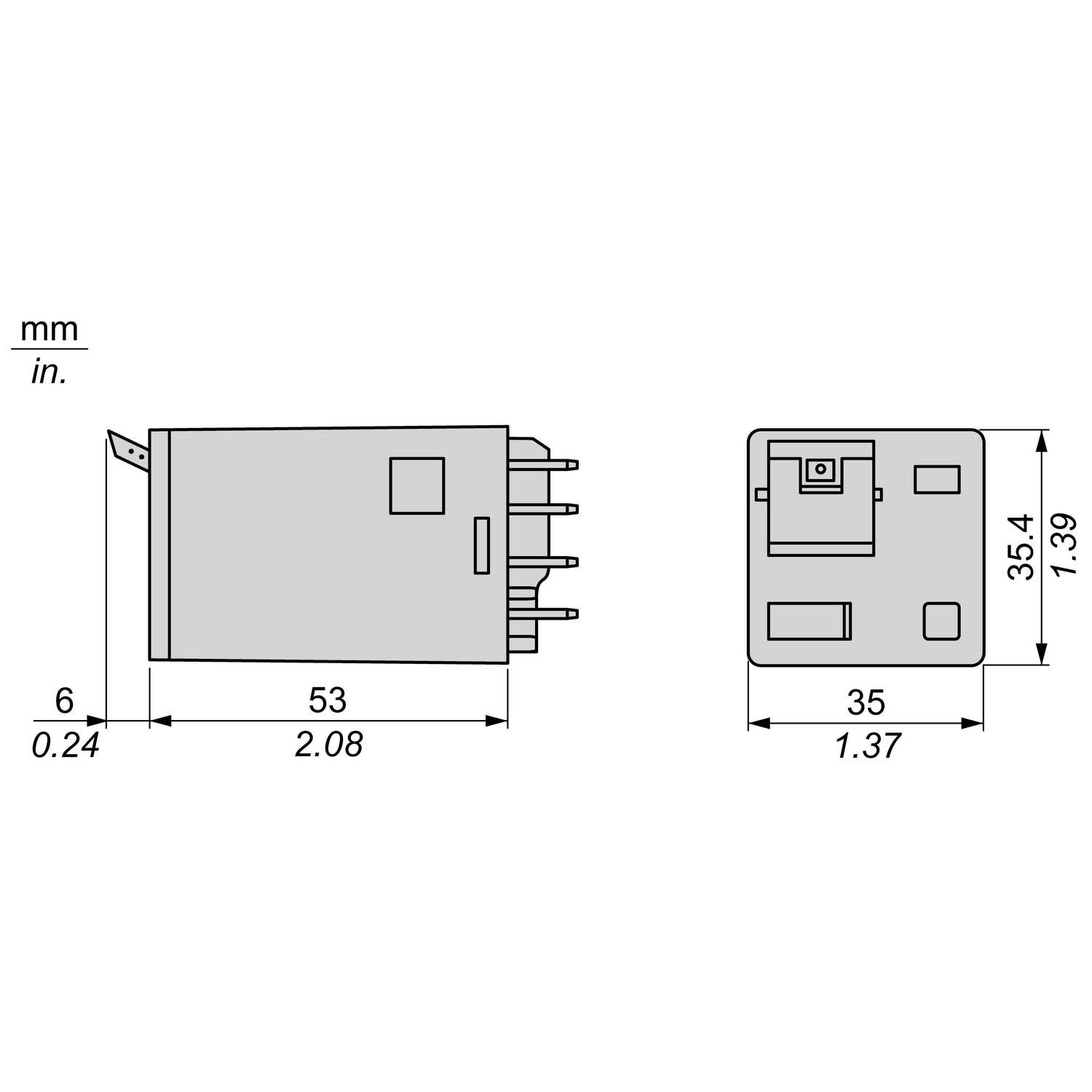 RUMF32F7, universal plug in relay, Harmony Electromechanical Relays ...
