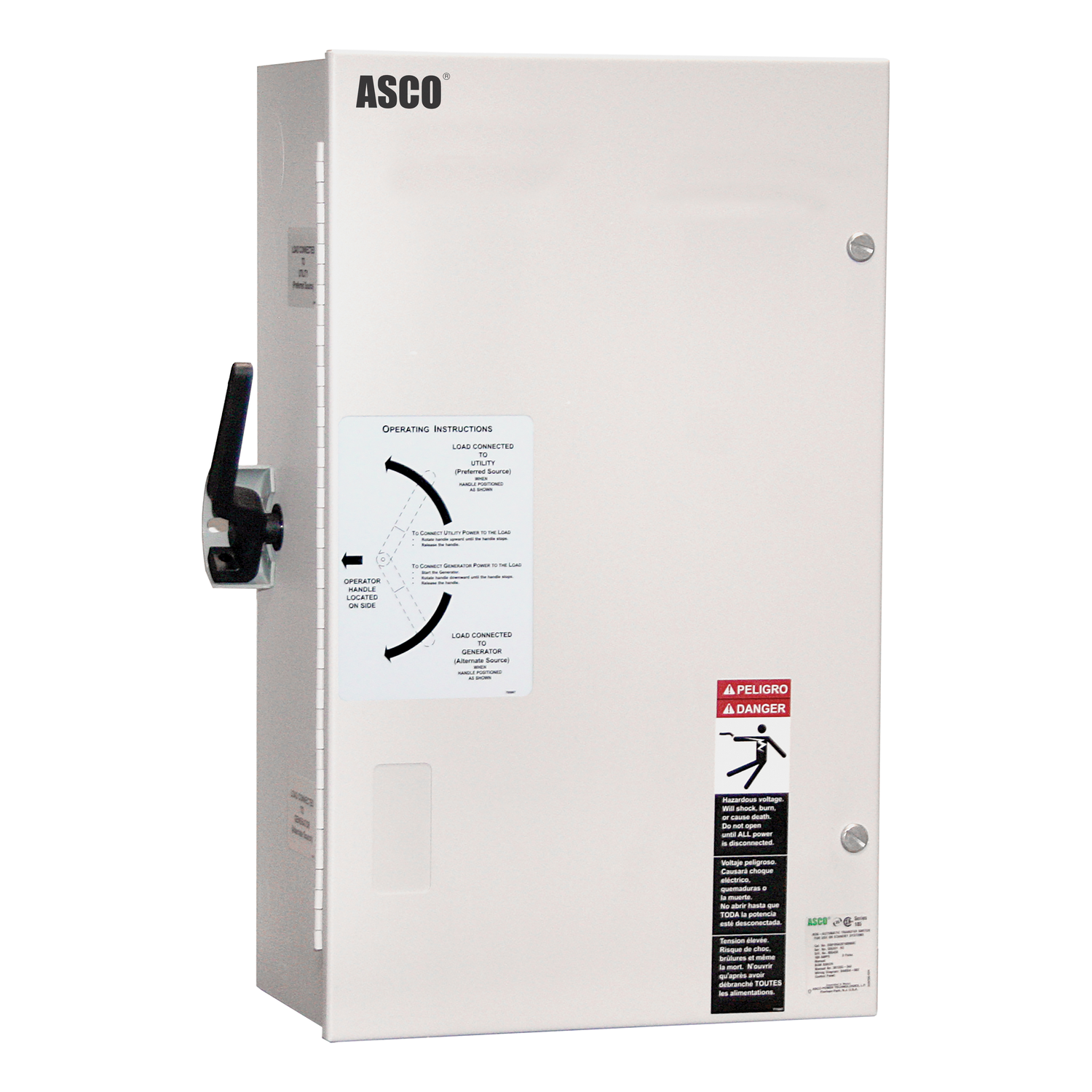 ASCOLVATS185 - ASCO SERIES 185 Power Transfer Switch | Schneider ...