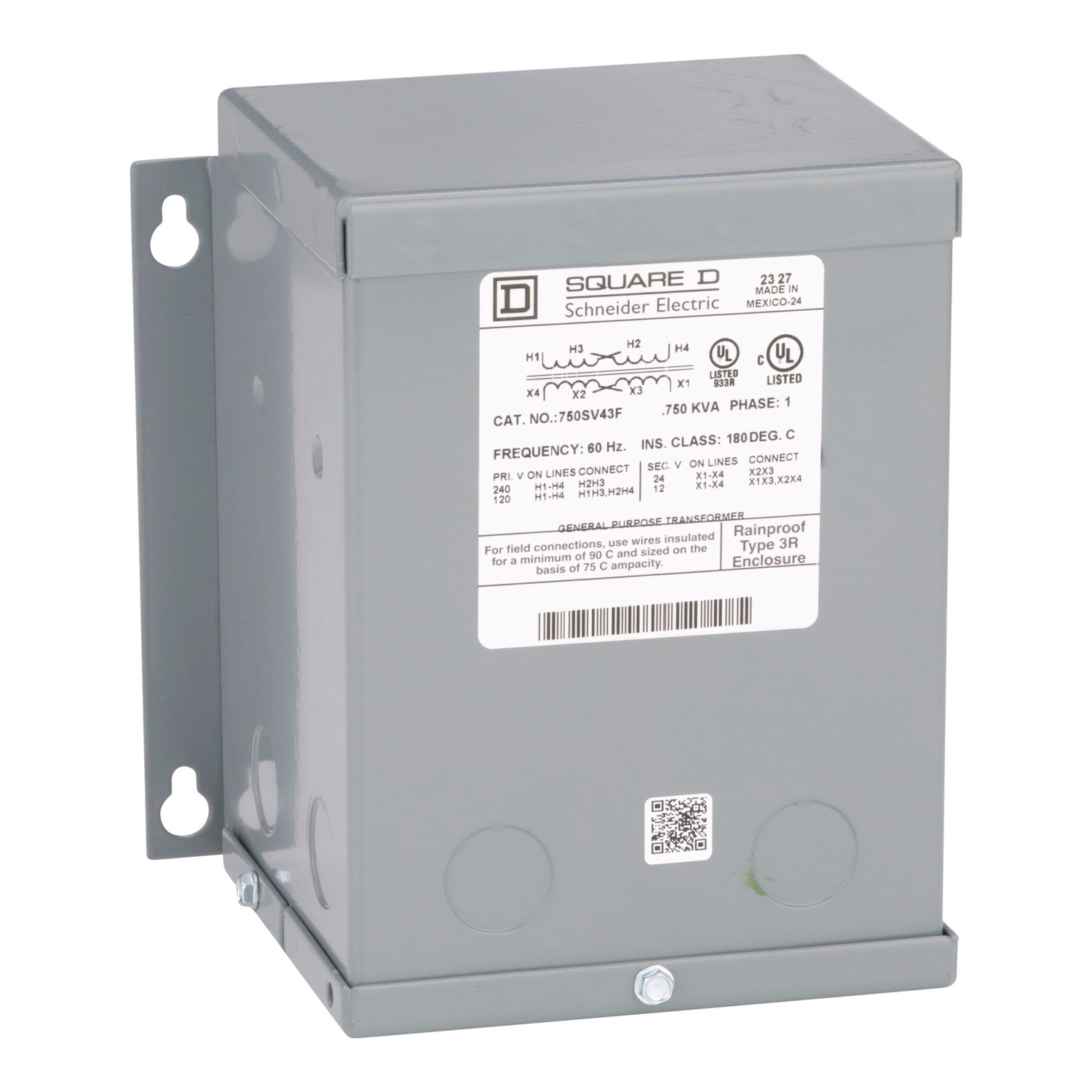 750SV43F - Transformer, buck boost, encapsulated, 0.75kVA, 1 phase ...