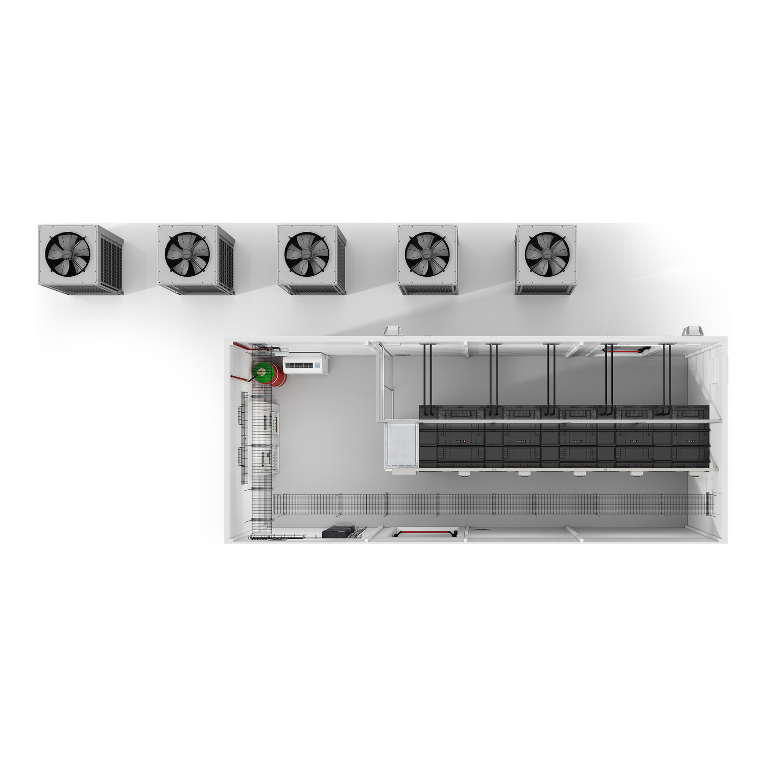 PFMIEJ075D1R005B - Módulo todo en uno 75Kw 5 Rack Inrow Dx 400V ...