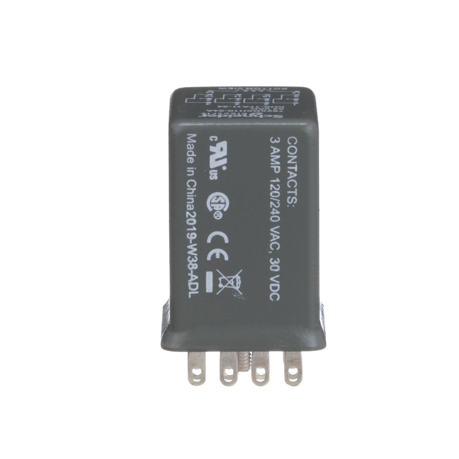 782XDXH10-12D - Hermetically sealed plug-in relays, SE Relays, 3A, 4 CO ...