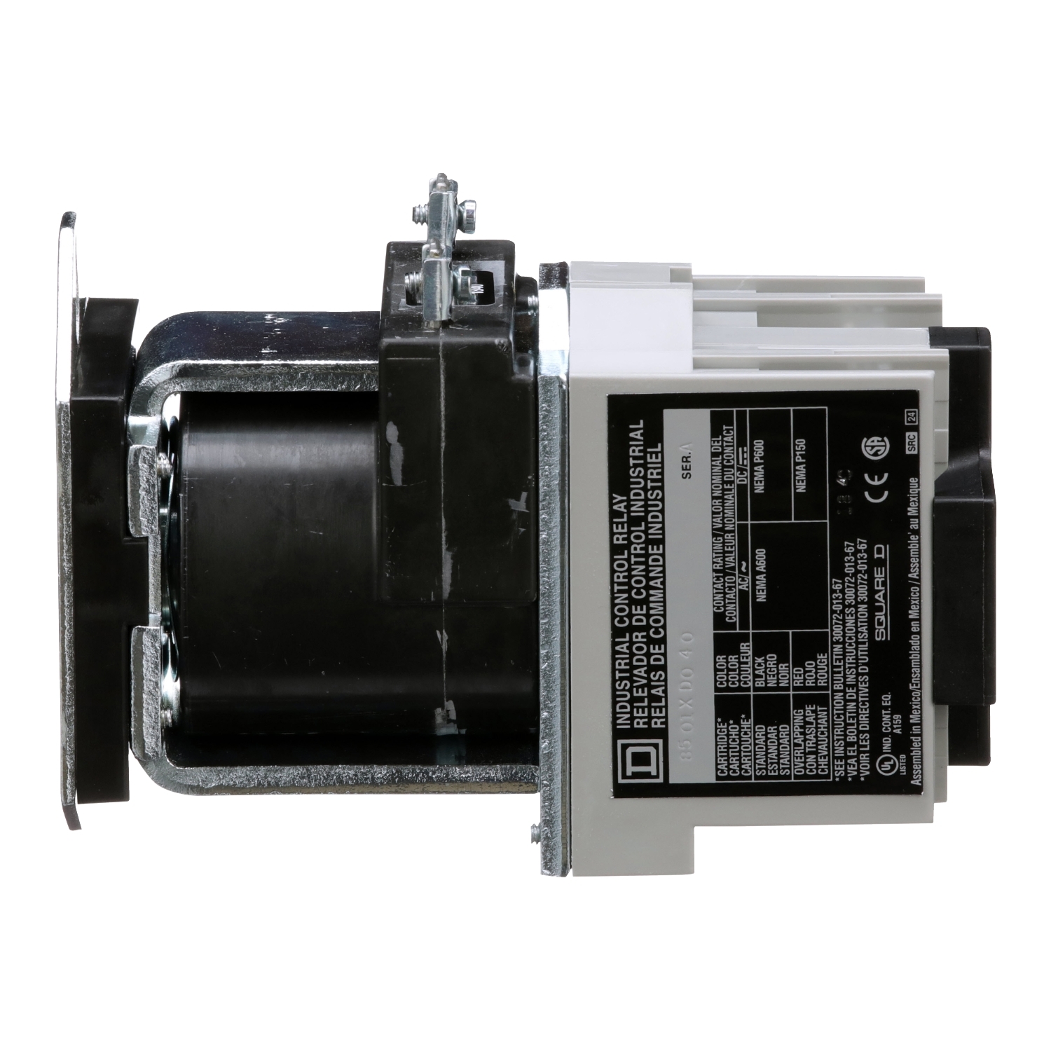 8501XDO40V53 - NEMA Control Relay, Type X, machine tool, 10A resistive ...