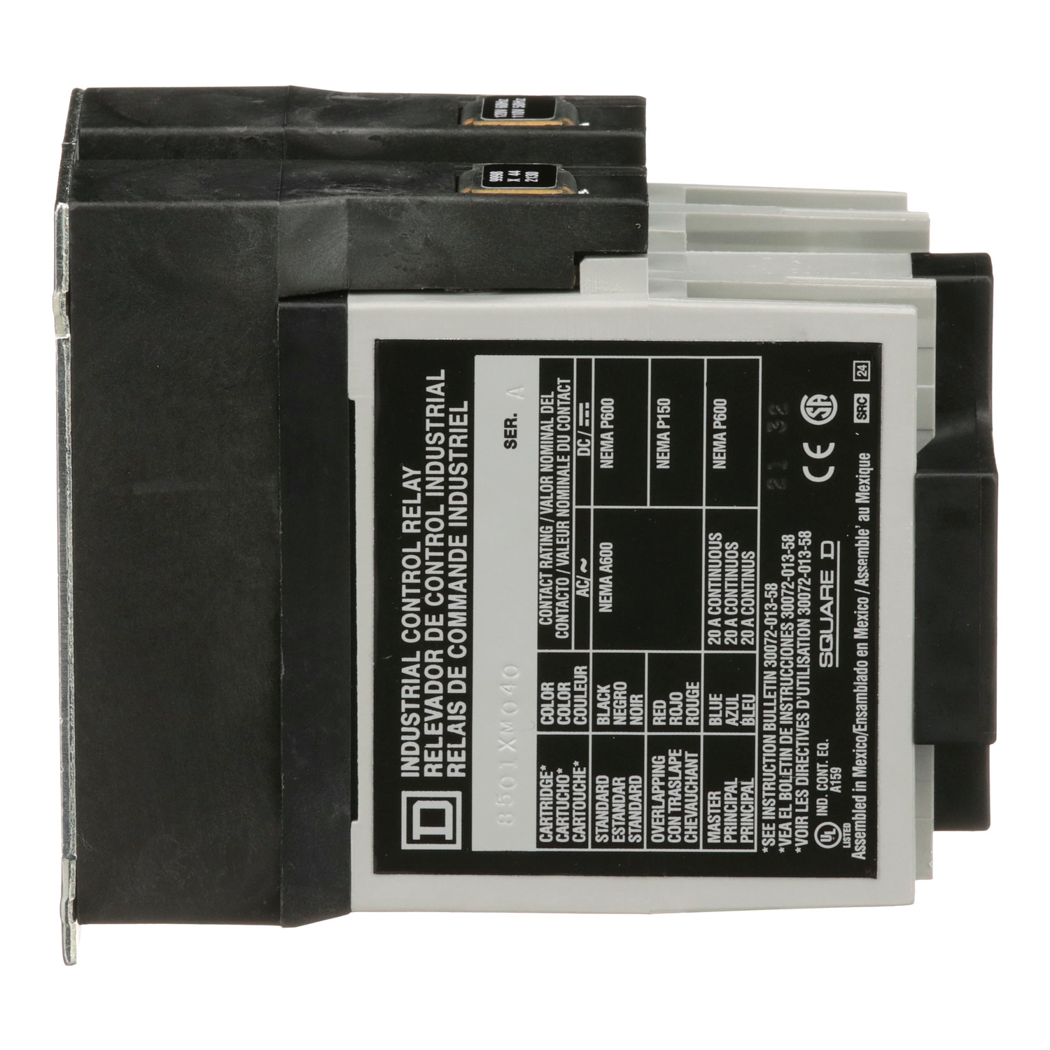 8501XMO40V02 - Relay, Harmony 8501X, master, coil, screw clamp ...