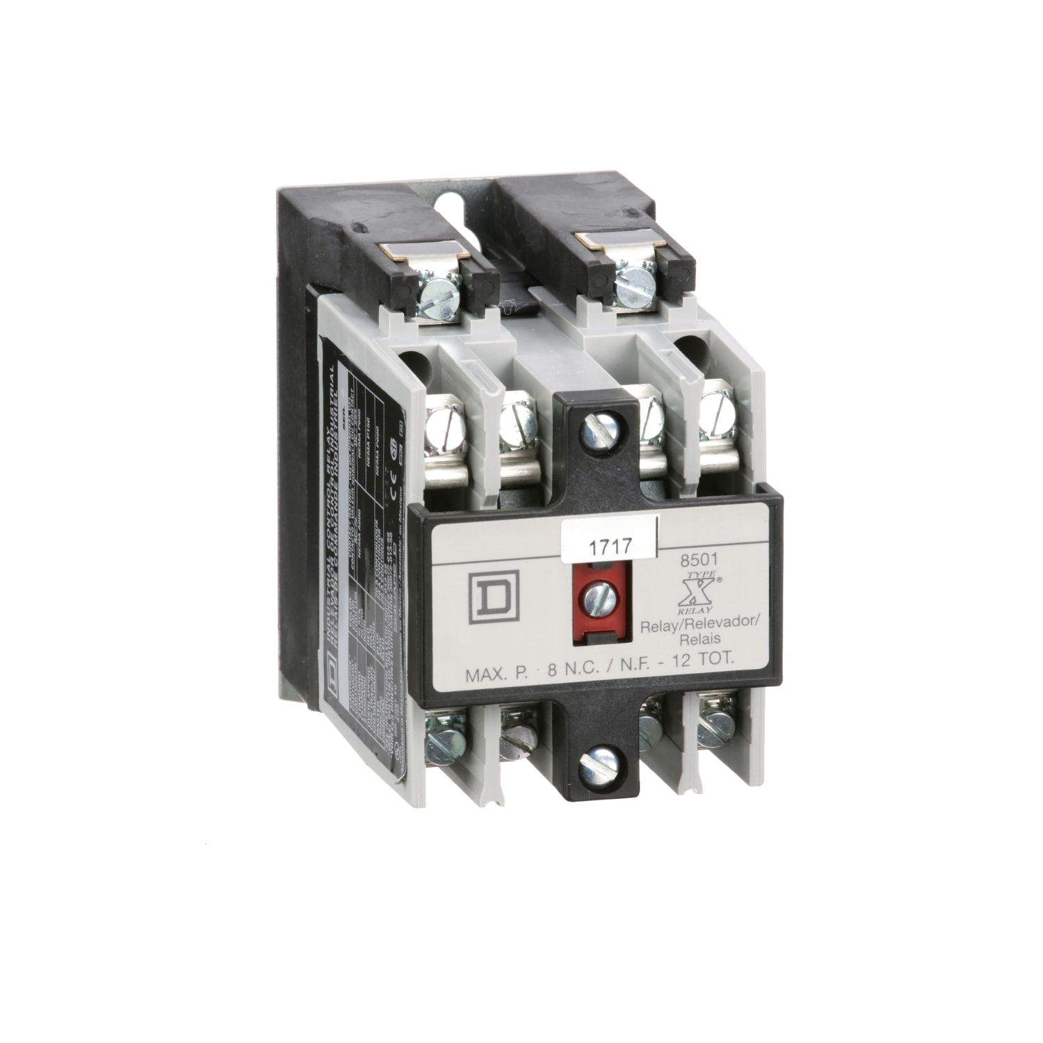 8501XO11V06 - NEMA Control Relay, machine tool, 1 NO and 1 NC, 440/480 ...