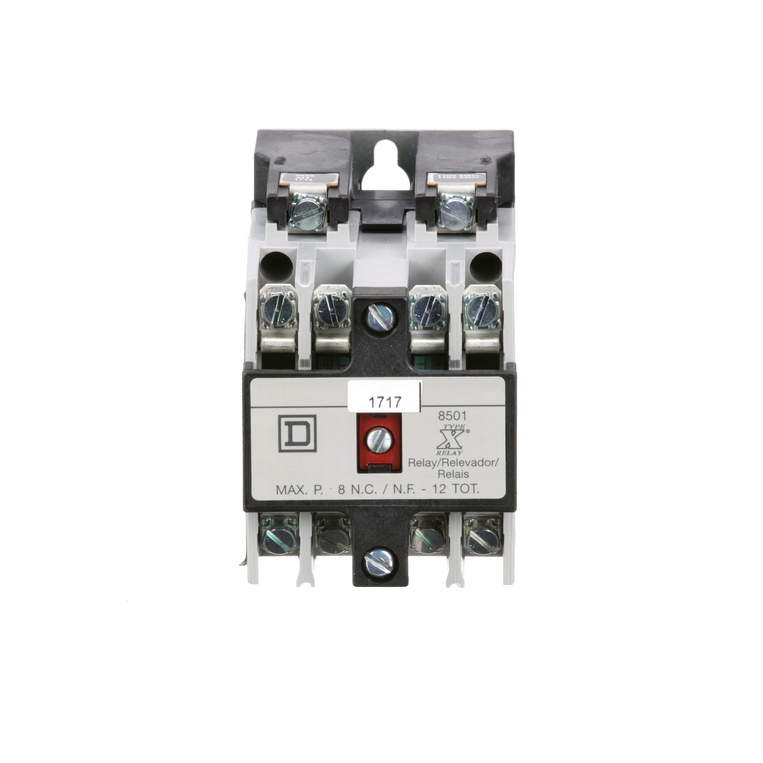 8501XO20V02 - NEMA Control Relay, Type X, machine tool, 10A resistive ...