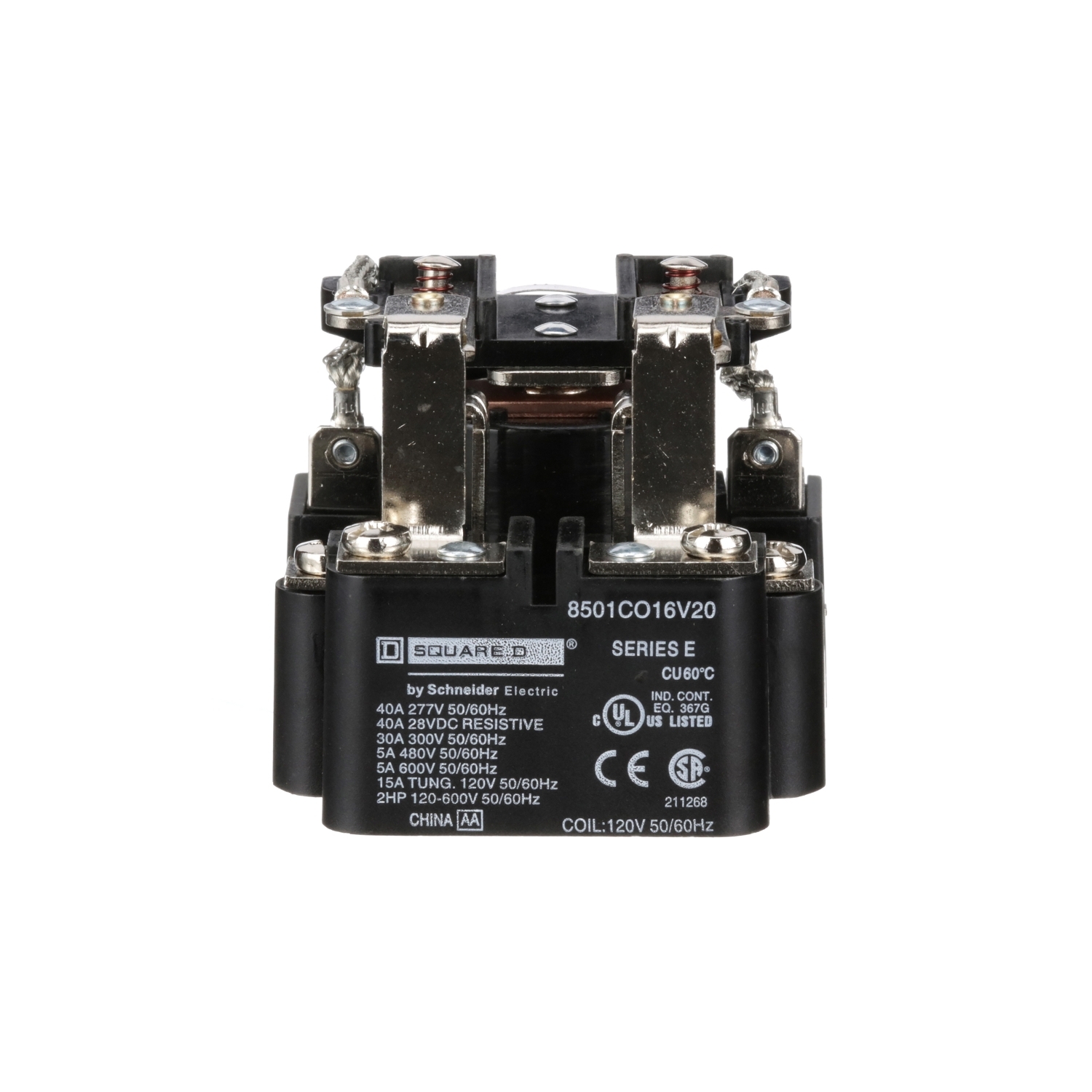 8501CO16V20 - Power Relay, Type C, 2 HP, 30A resistive at 300 VAC, SPDT ...