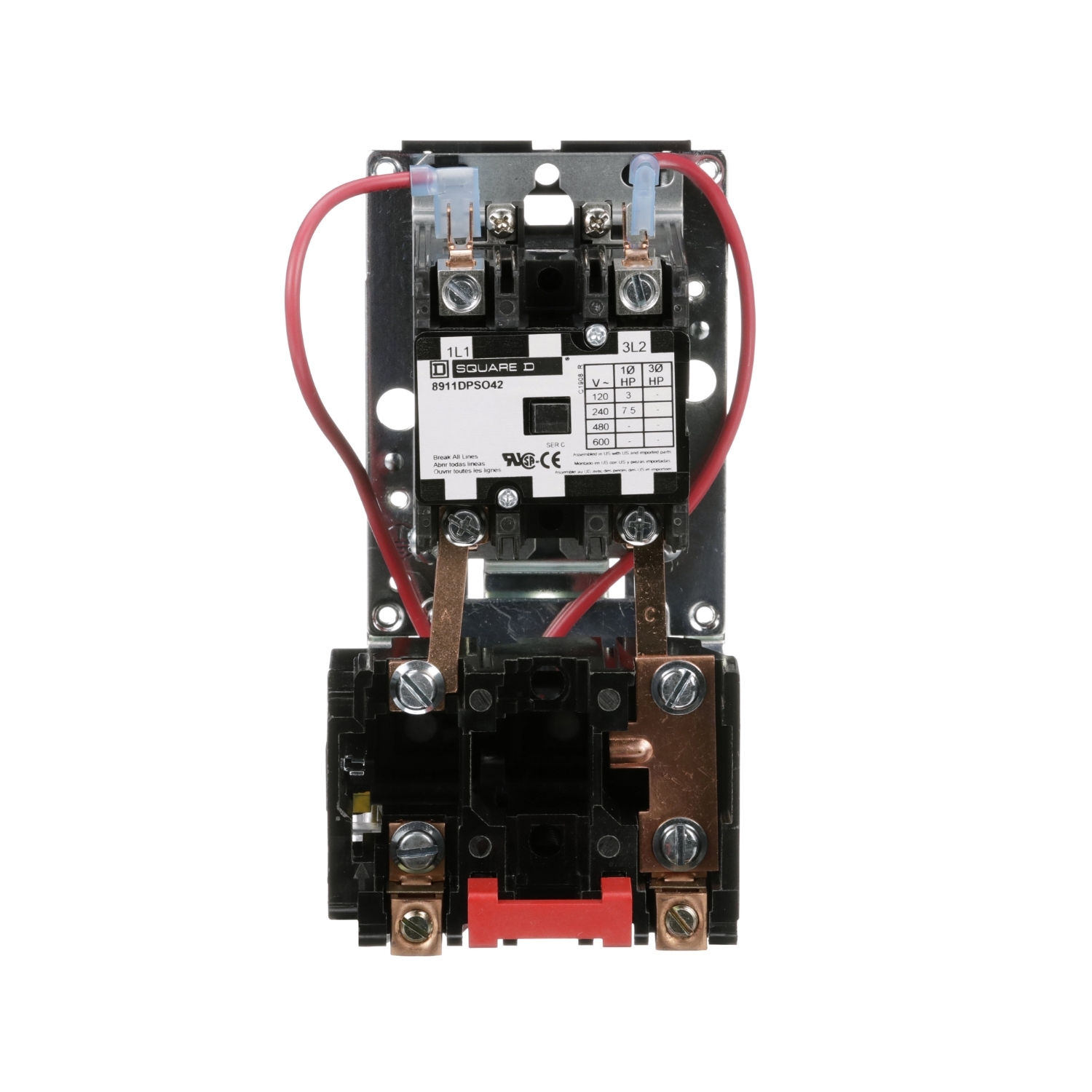 8911DPSO42V14 - Definite Purpose Starter (Type: DPS) 40A, 2-Pole, 1 ...