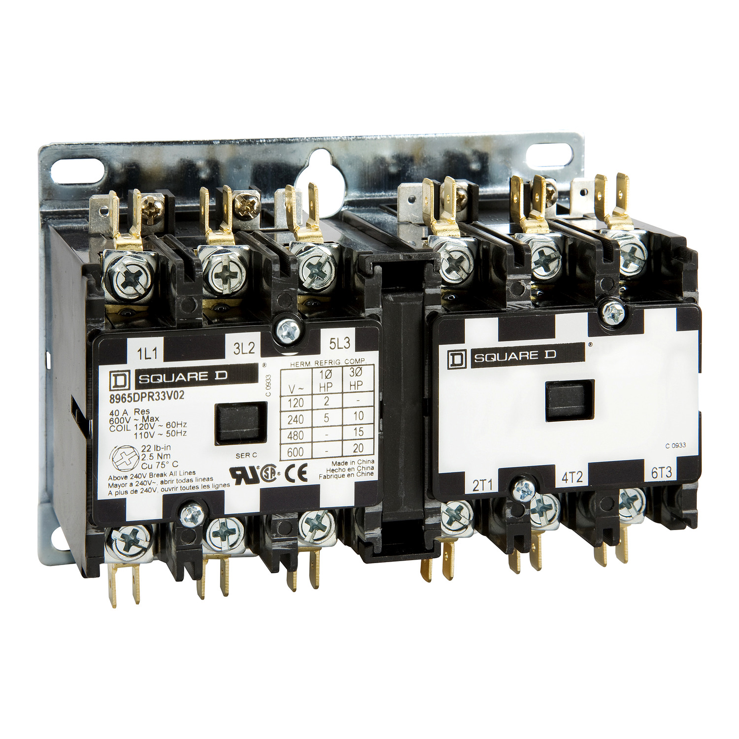 8965DPR33V09 - REVERSING CONTACTOR 600V | Schneider Electric USA