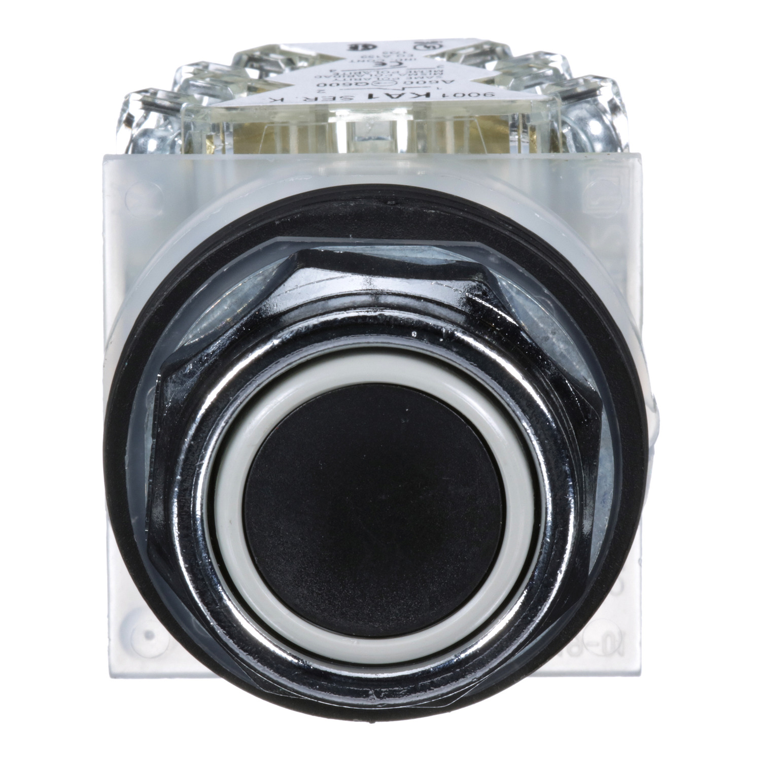 9001KR1BH13 - 30mm Push Button, Type K, push button, full guard, black ...