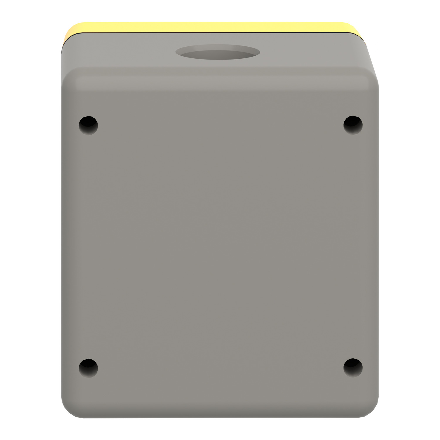 9001KYG1Y - empty control station - 9001K - aluminium - 1 cut-out Ø 30 ...