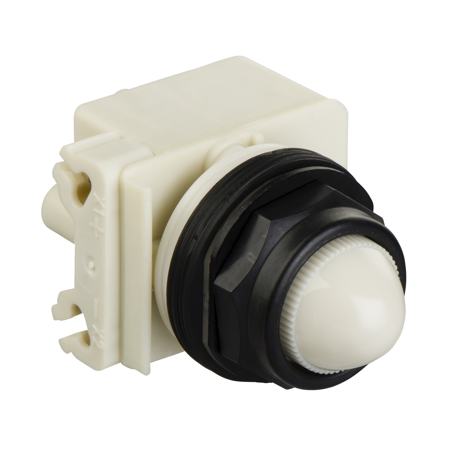 Pilot light, Harmony 9001SK, plastic, polycarbonate, domed, white, 30mm ...