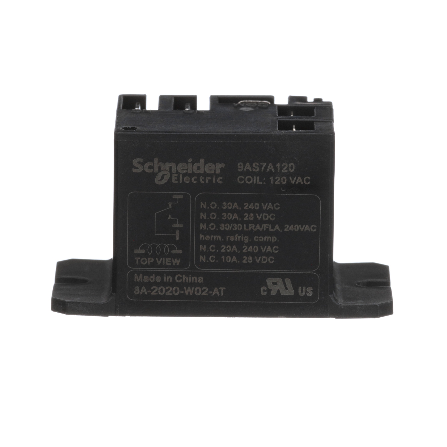 9AS7A120 - Power Relays, Harmony 9A, SPDT, 30A, flanged panel mount ...