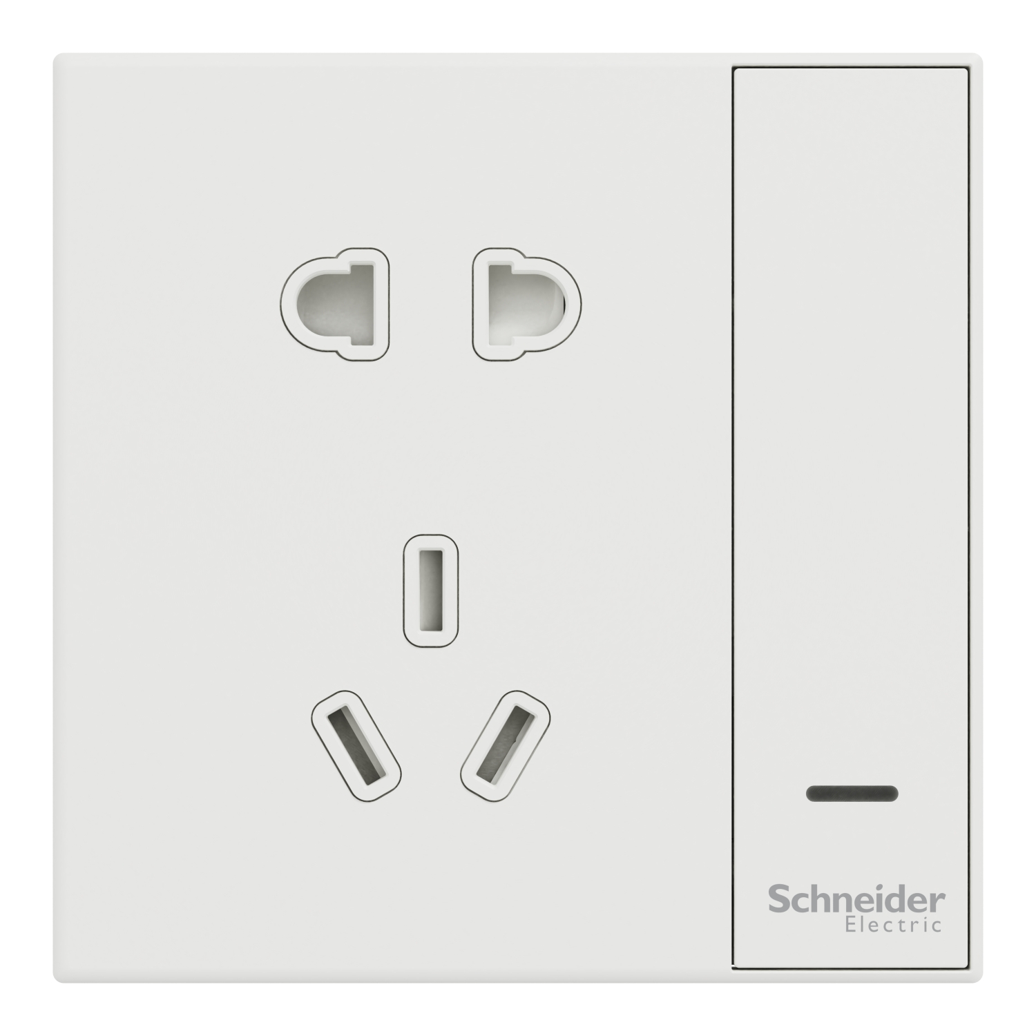 A3N1510SSZB_WE_C1 - Zigbee Switch socket, CUADRO H, 5-pin, white | 施耐德电气