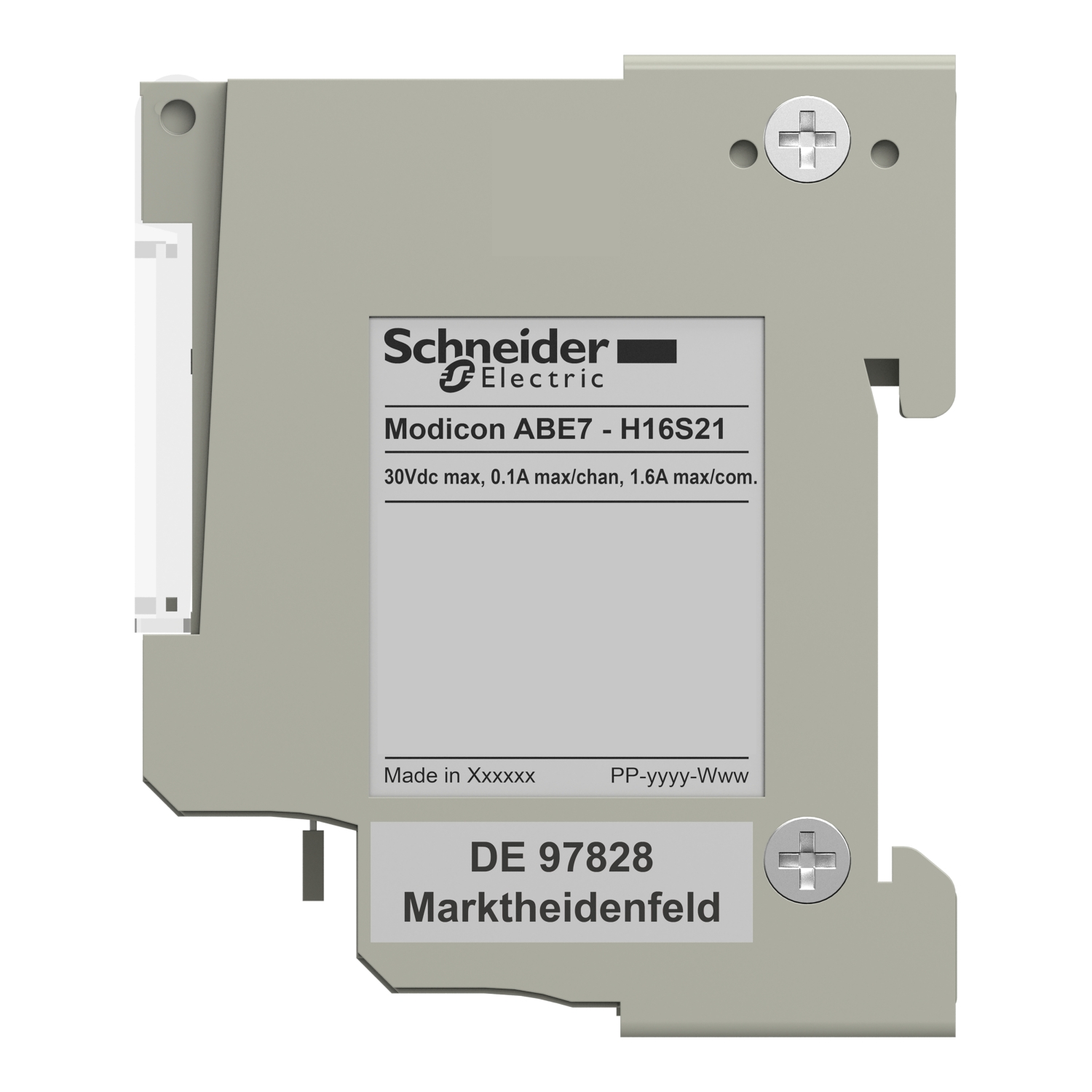 ABE7H16S21 - Telefast ABE7 - embase de raccordement passive - 16 E ou S ...