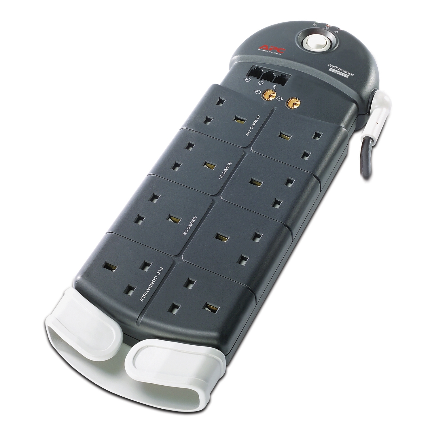 APC Performance SurgeArrest 8 (1 PLC Compatible) Outlets with Phone and ...